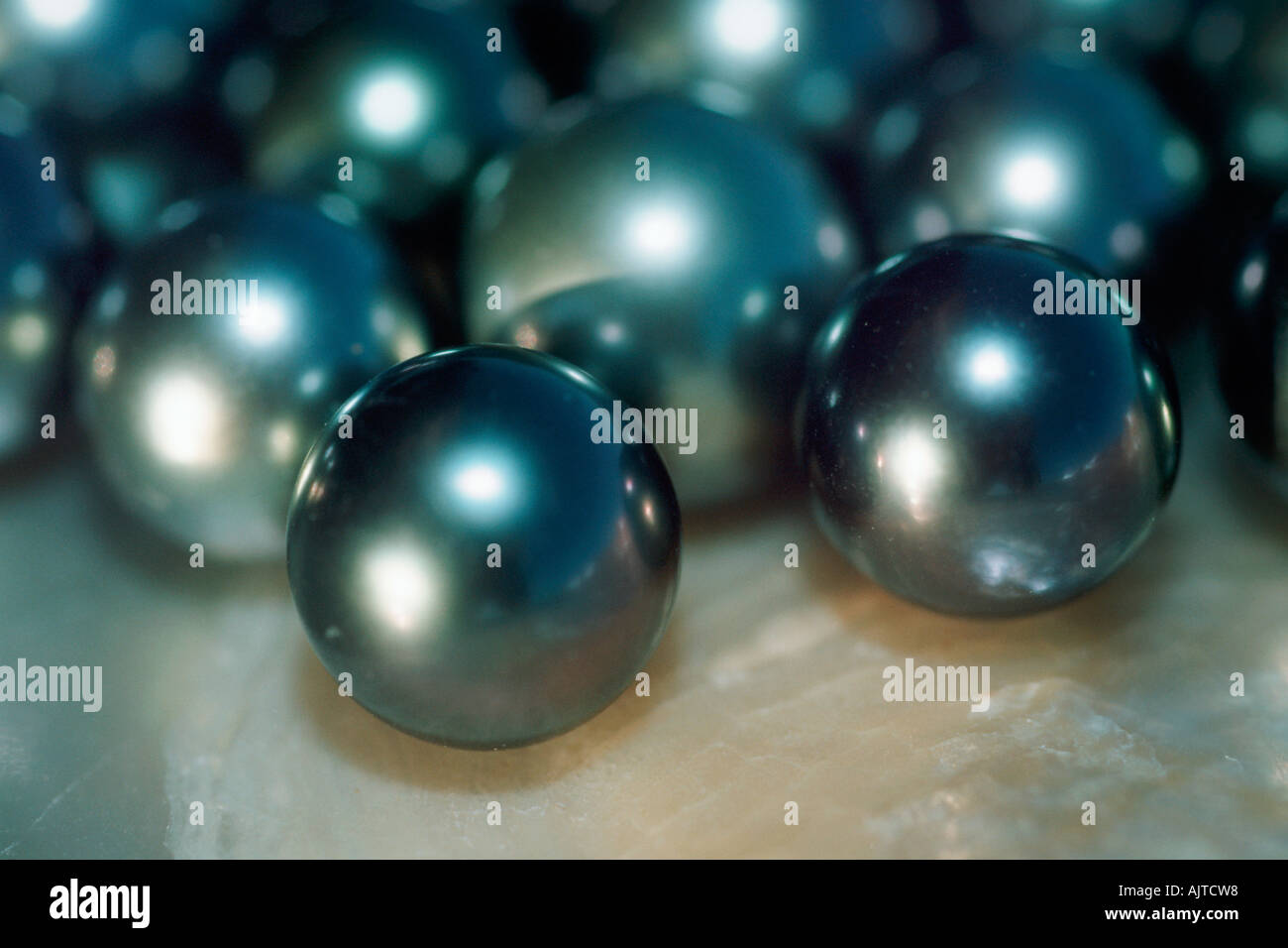Tahitian Black Pearls French Polynesia Pacific Ocean Stock Photo - Alamy