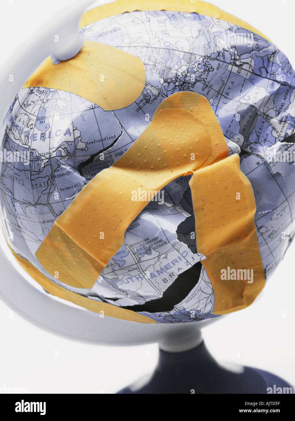 Broken Map Of World Globe High Resolution Stock Photography and Images ...