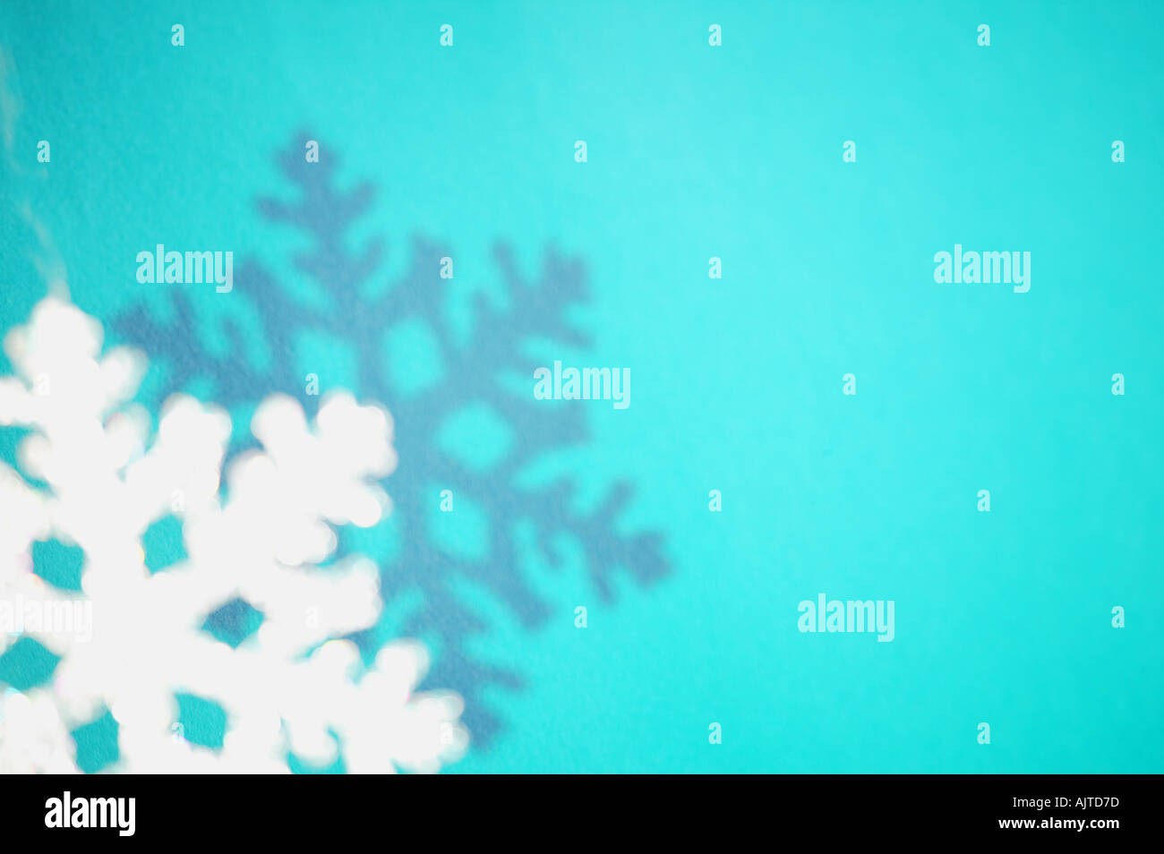Snowflake and shadow Stock Photo - Alamy