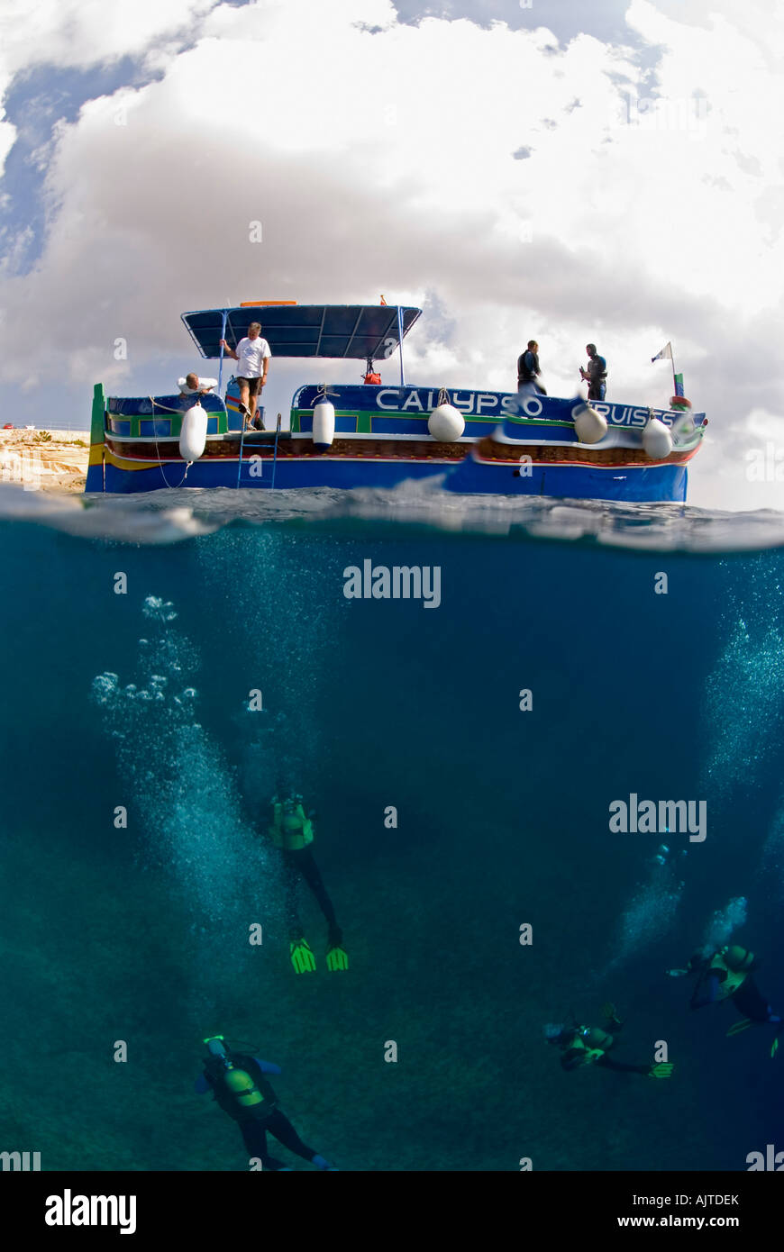 Diving at Gozo Mediterranean Sea Gozo Stock Photo - Alamy
