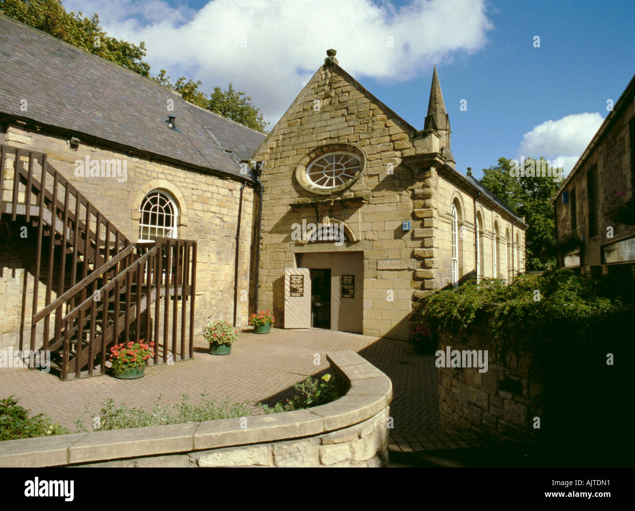 Old Bridge Chantry building, Morpeth, Northumberland, England, UK Stock ...