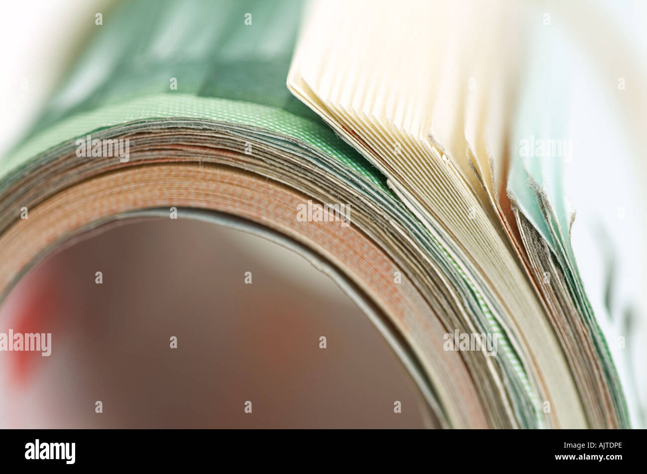 Roll of Euro banknotes Stock Photo - Alamy