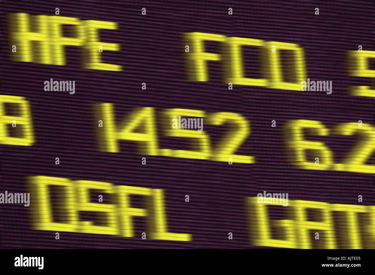 Airport flight times display Stock Photo - Alamy