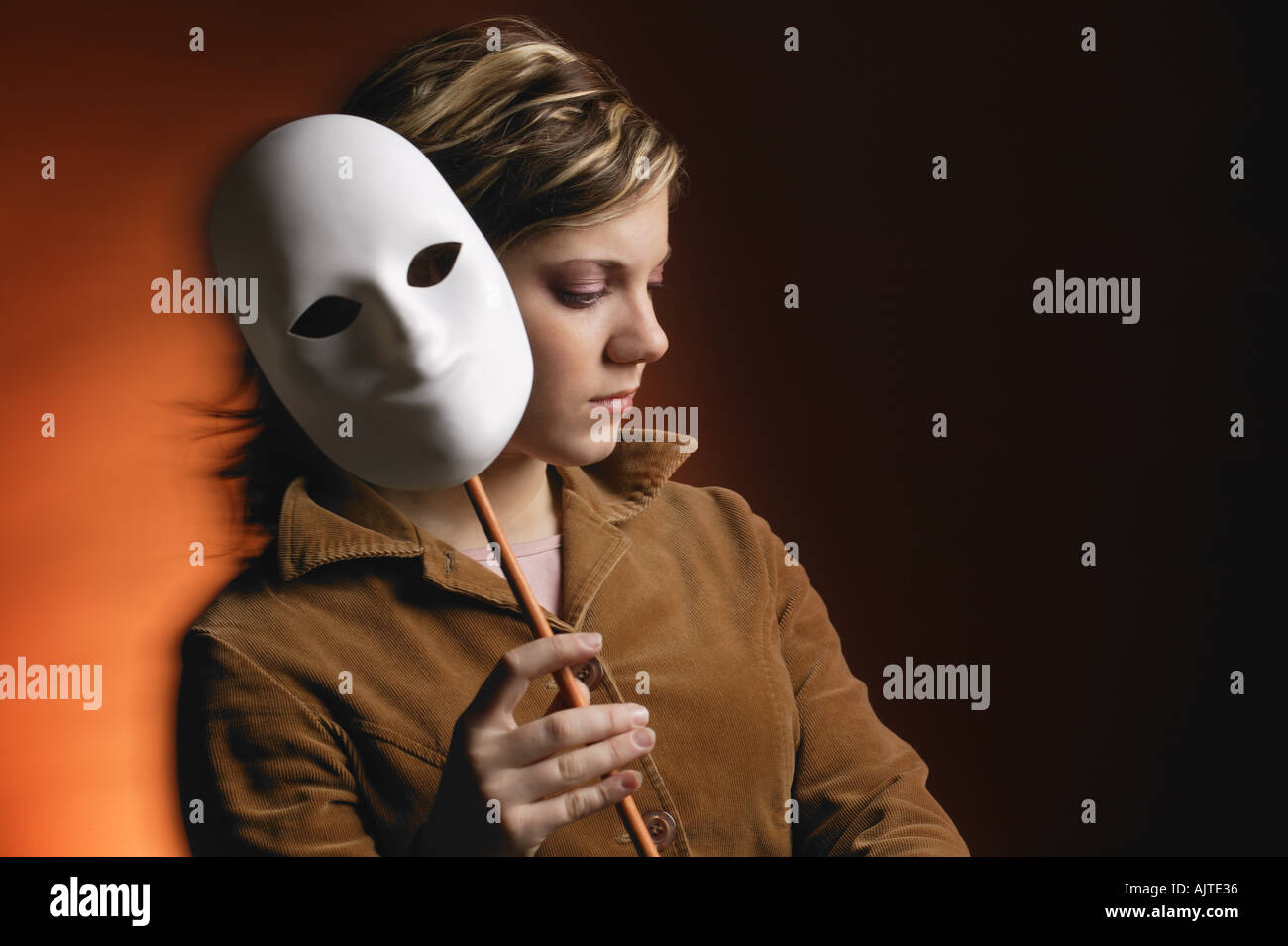 Expressionless masked face hi-res stock photography and images - Alamy