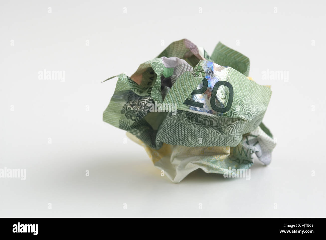 Crumpled bank notes Stock Photo - Alamy