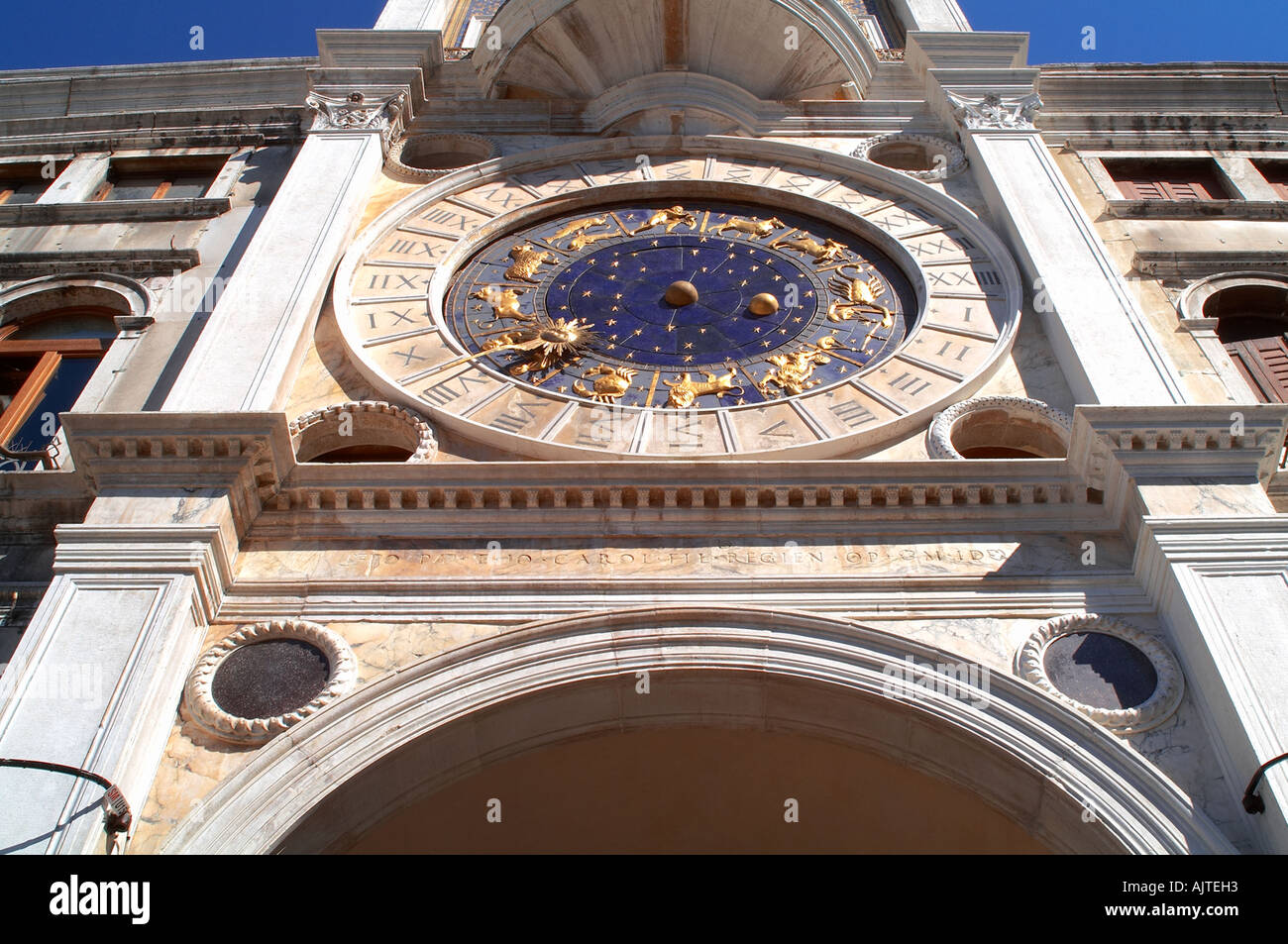 Tower clock at St. Mark’s square Stock Photo - Alamy