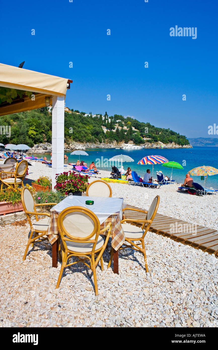 BEACH IN KALAMI CORFU Stock Photo - Alamy