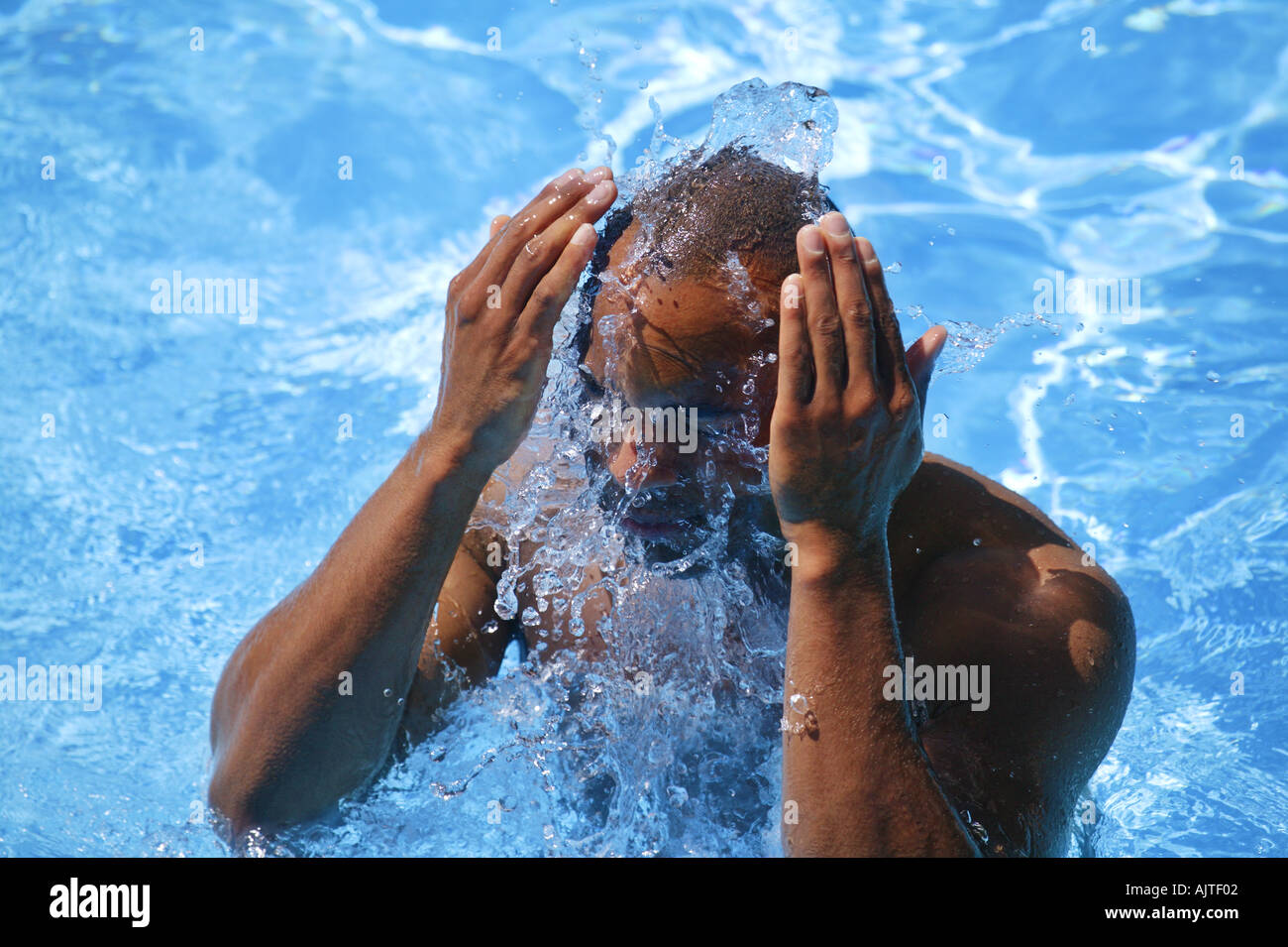 African American Swimmer Man Pool High Resolution Stock Photography and ...
