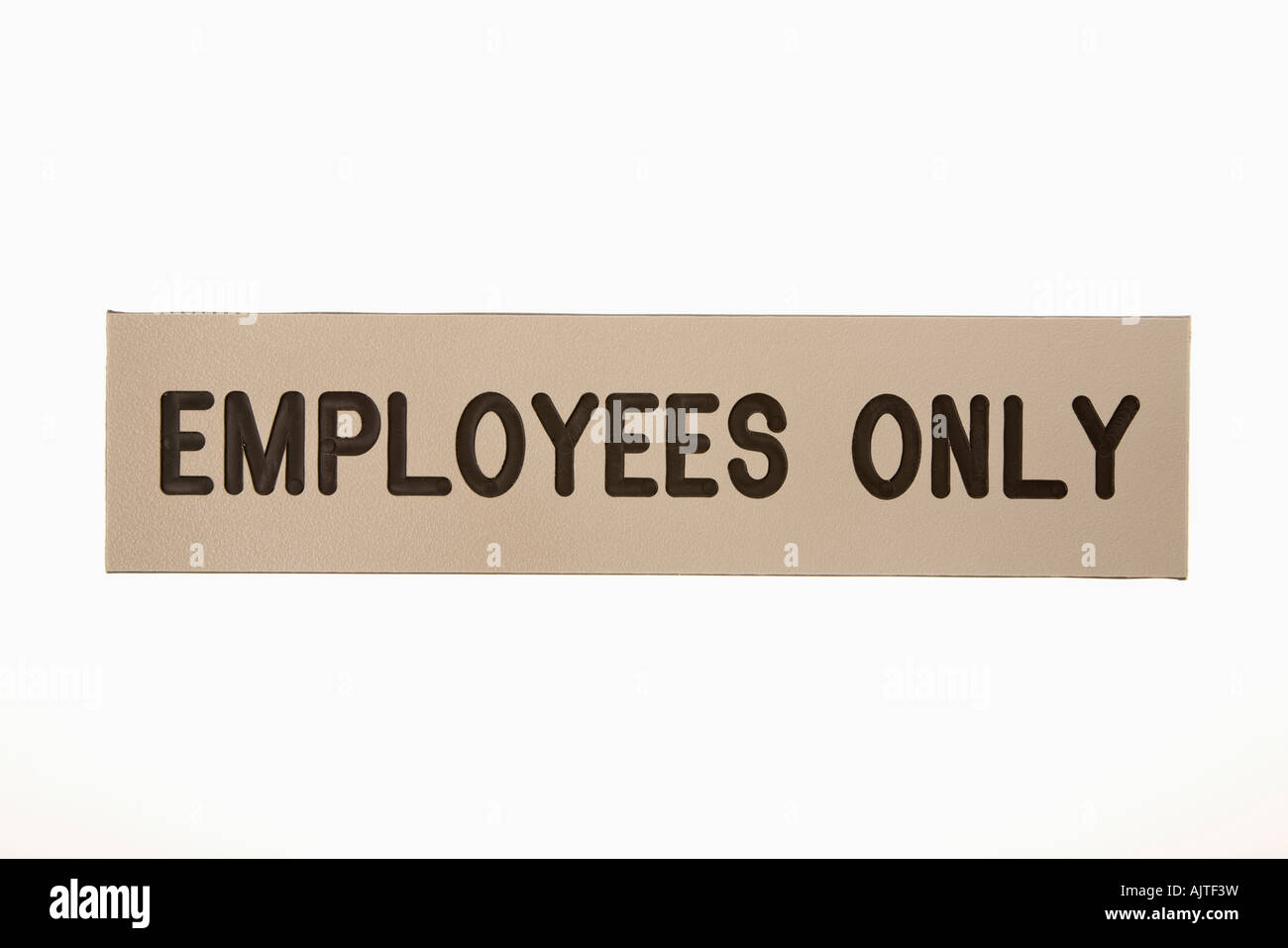 Employees only sign hi-res stock photography and images - Alamy