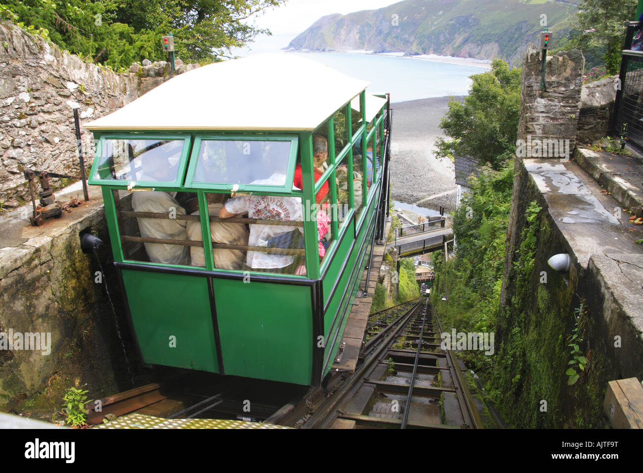 Lynton and Lynmouth funicular Stock Photo - Alamy