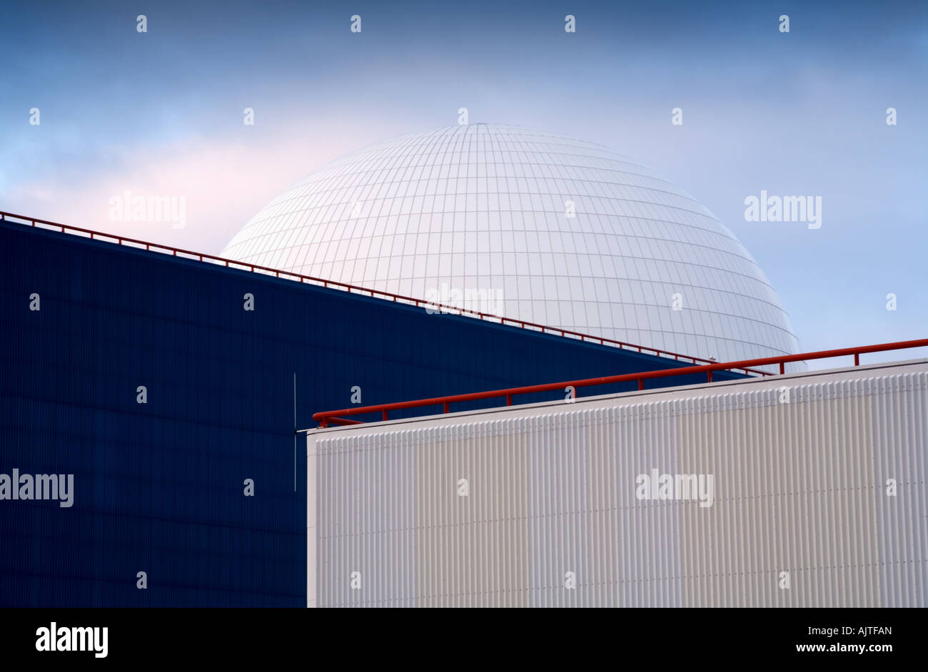 colour Architecture image of industrial power station Stock Photo - Alamy
