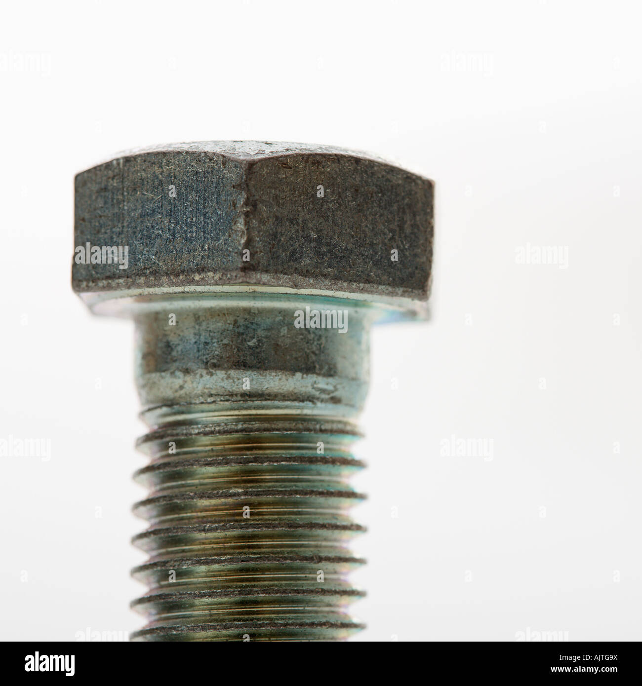 Close up of bolt screw on white background Stock Photo - Alamy