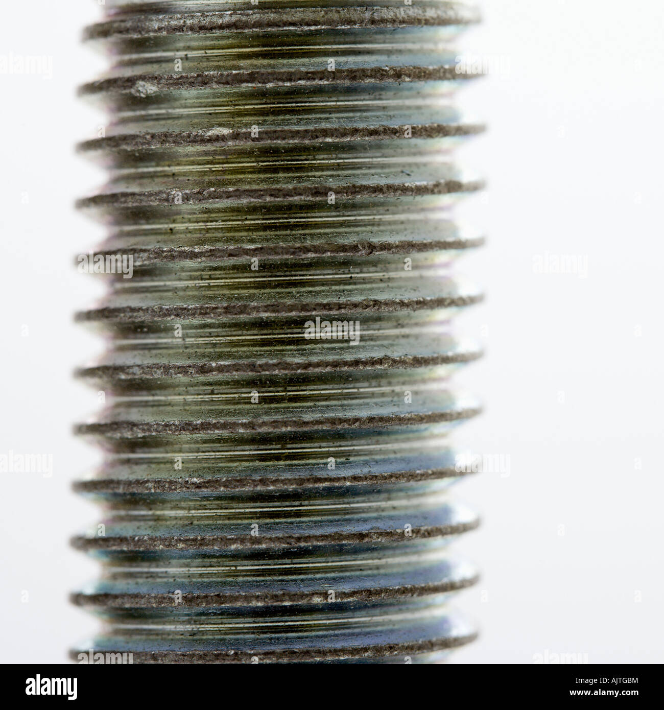 Close up of bolt screw on white background Stock Photo - Alamy