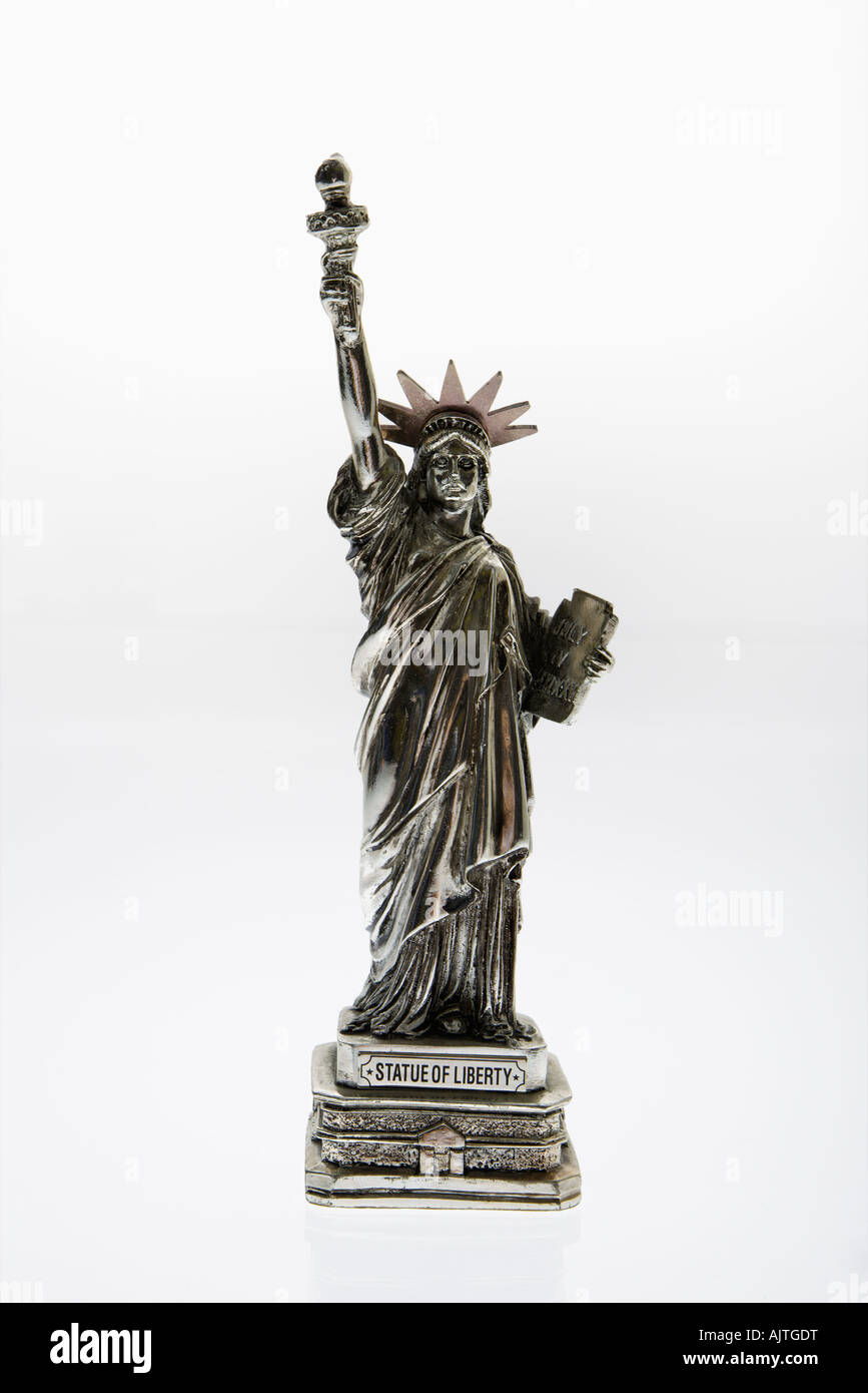 Statue of Liberty reproduction on white background Stock Photo - Alamy Statue of Liberty reproduction on white background Stock Photo - Alamy
