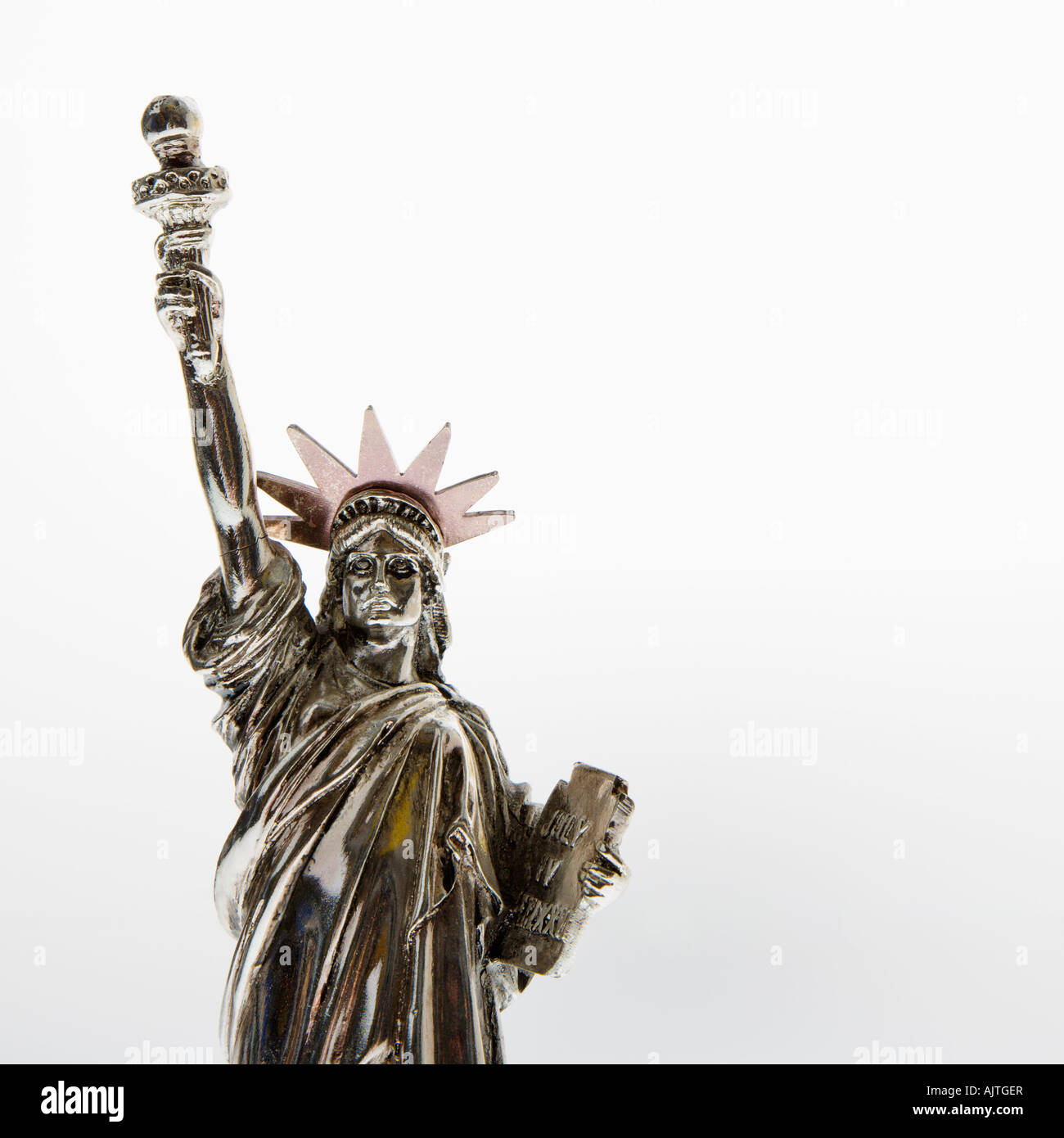 Statue of Liberty reproduction on white background Stock Photo - Alamy Statue of Liberty reproduction on white background Stock Photo - Alamy