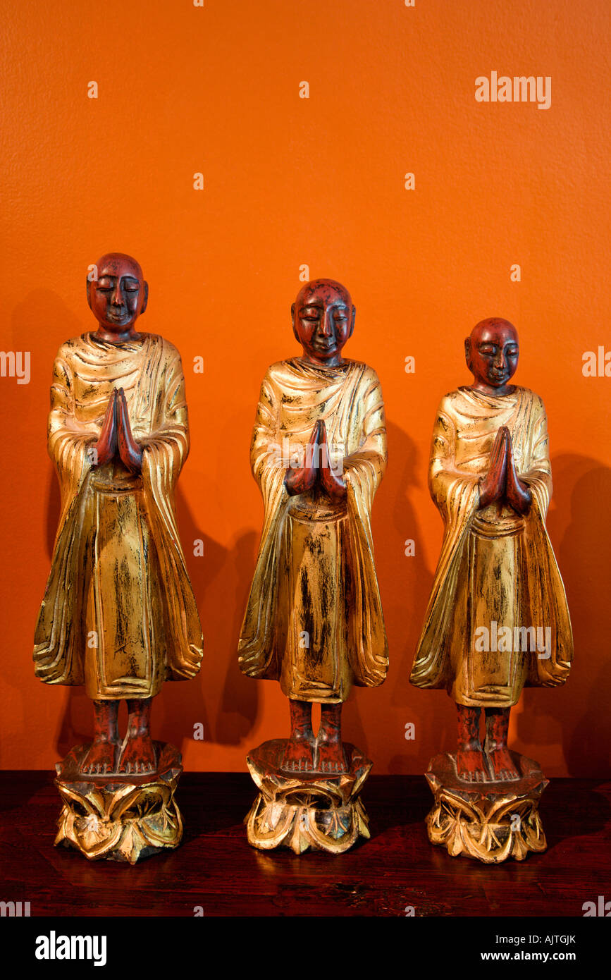 Buddhist monk standing meditating hi-res stock photography and images ...