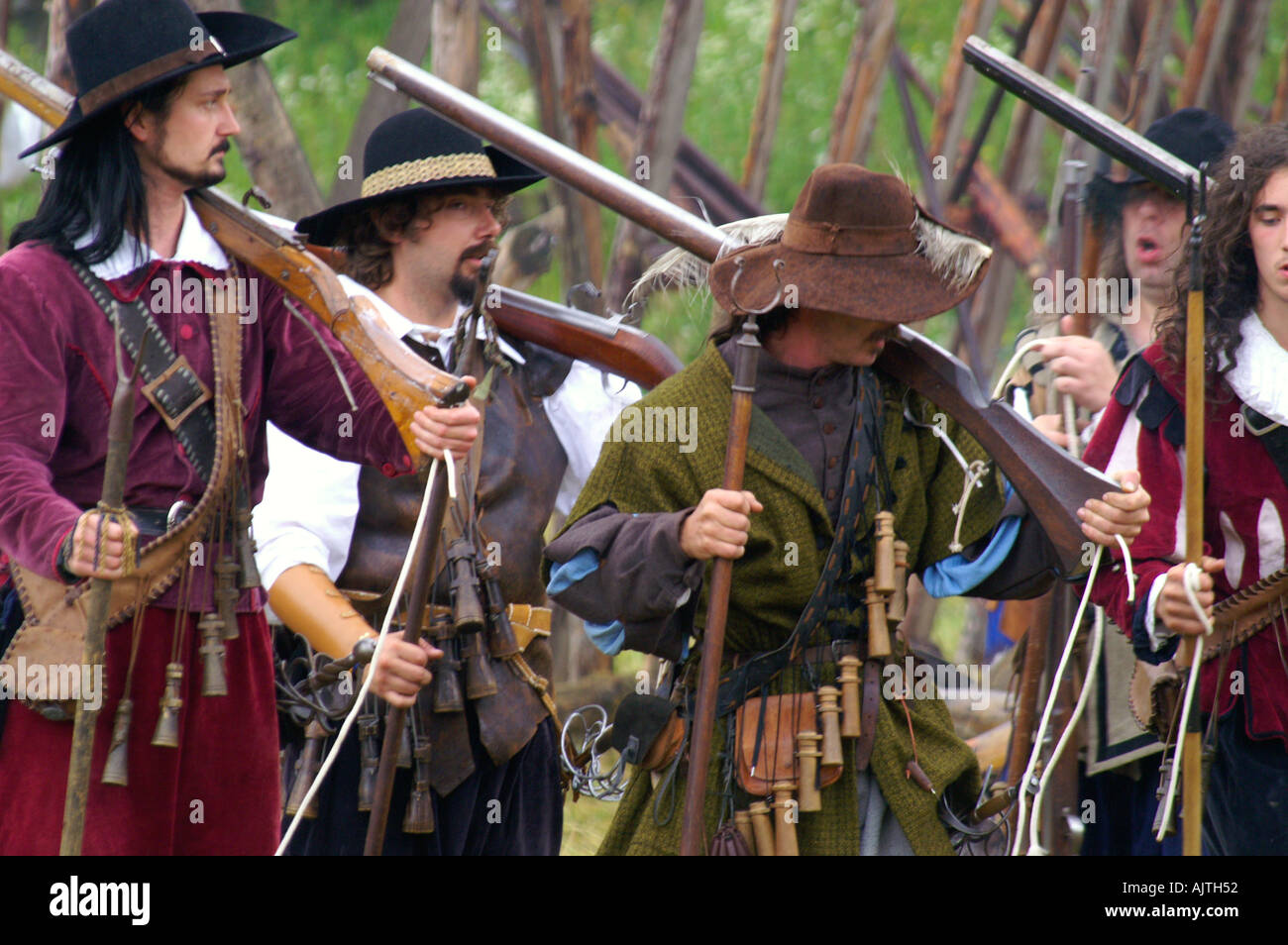 Crowd of Musketeers Stock Photo - Alamy