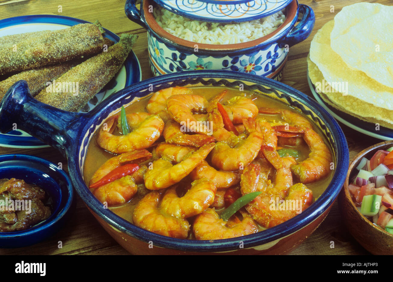 India Food Goa Prawn Curry Stock Photo - Alamy