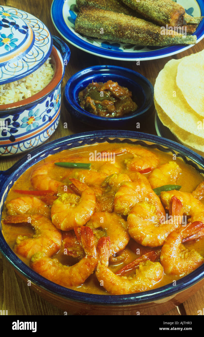 India Food Goa Prawn Curry Stock Photo - Alamy