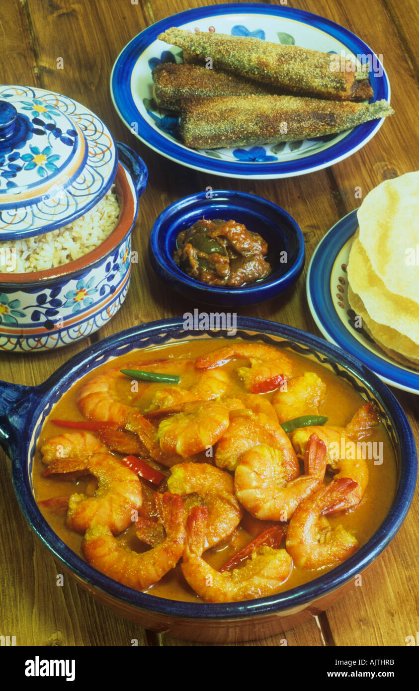 India Food Goa Prawn Curry Stock Photo - Alamy