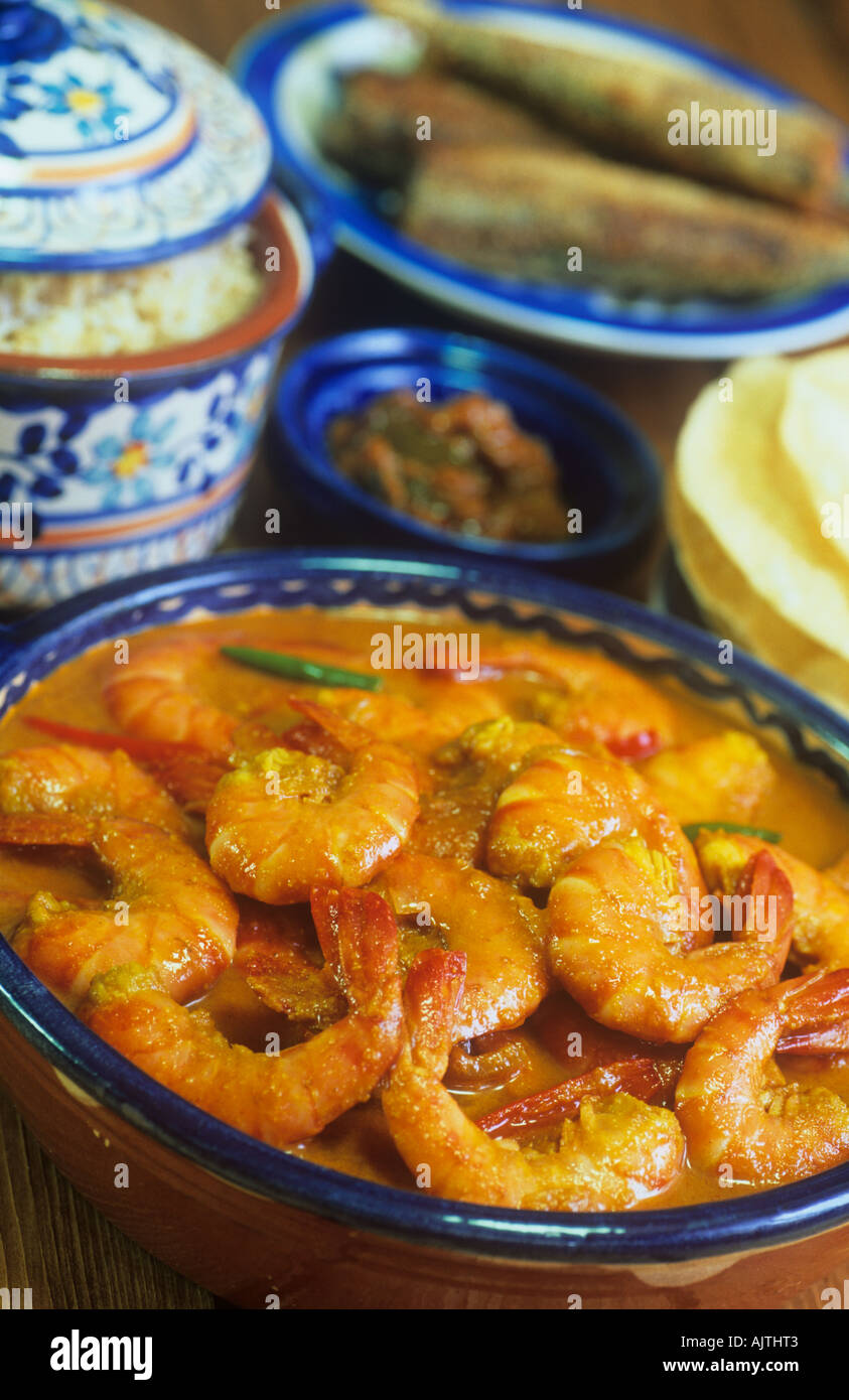 India Food Goa Prawn Curry Stock Photo - Alamy