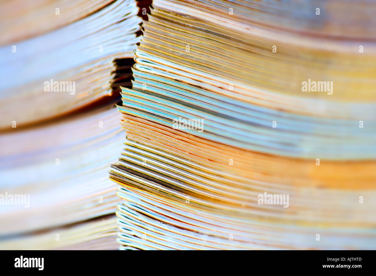 Neat stack of magazines hi-res stock photography and images - Alamy