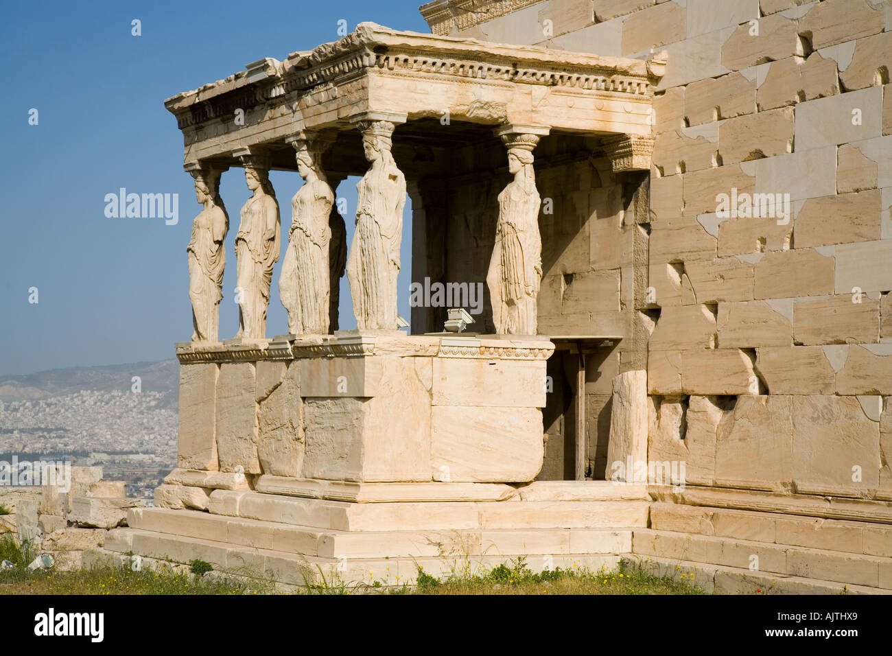 The Acropolis, Athens. The Erechtheion, 420 to 403 BC. The Porch of the ...