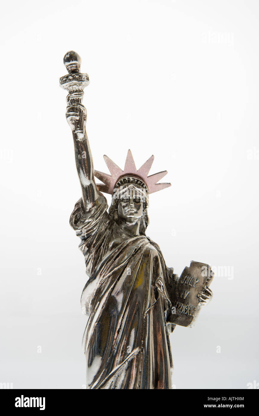 Statue of Liberty reproduction on white background Stock Photo - Alamy Statue of Liberty reproduction on white background Stock Photo - Alamy
