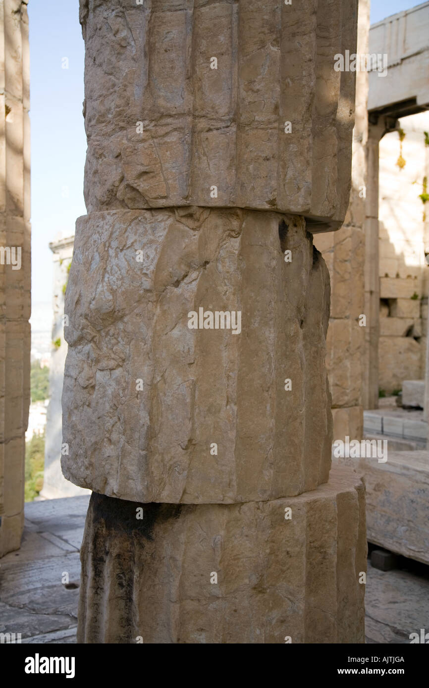 The Acropolis, Athens. The Propyl'a. Built between 437 and 432 BC ...