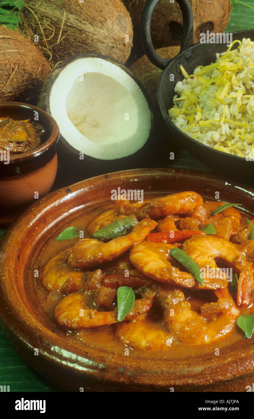 India Food Mangalore Prawn Curry Karnataka Stock Photo - Alamy