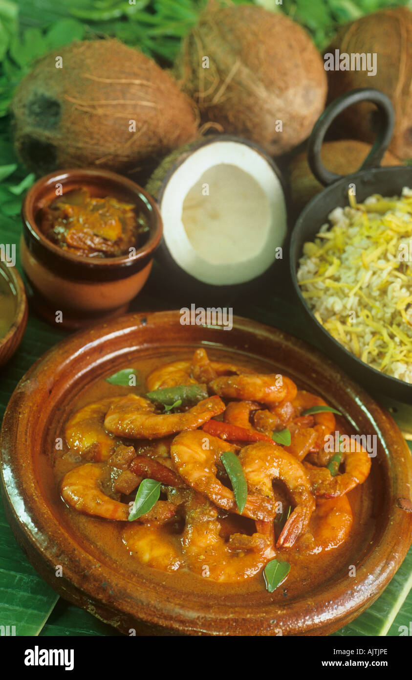 India Food Mangalore Prawn Curry Karnataka Stock Photo - Alamy