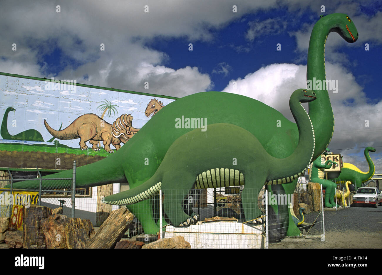 Route 66 arizona dinosaur hi-res stock photography and images - Alamy
