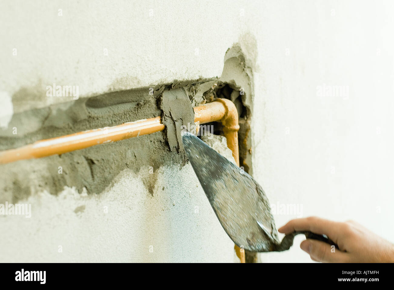 Plaster over pipe hi-res stock photography and images - Alamy