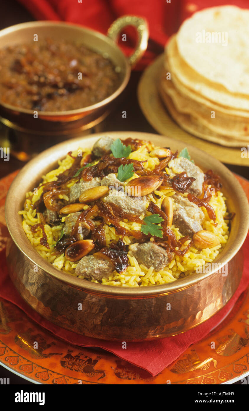 North indian lamb biryani india hi-res stock photography and images - Alamy