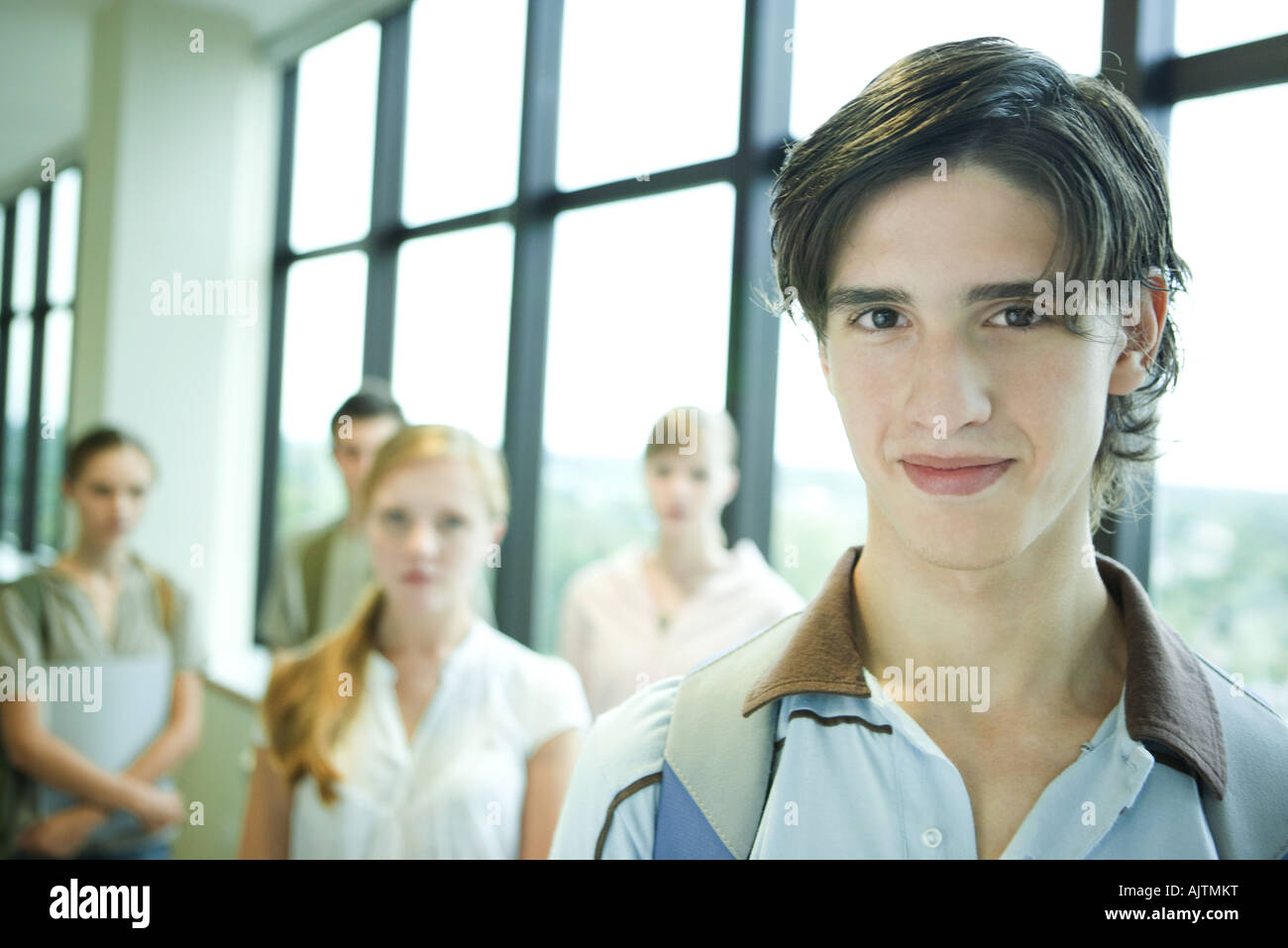 Young Students Looking Out Window High Resolution Stock Photography and ...