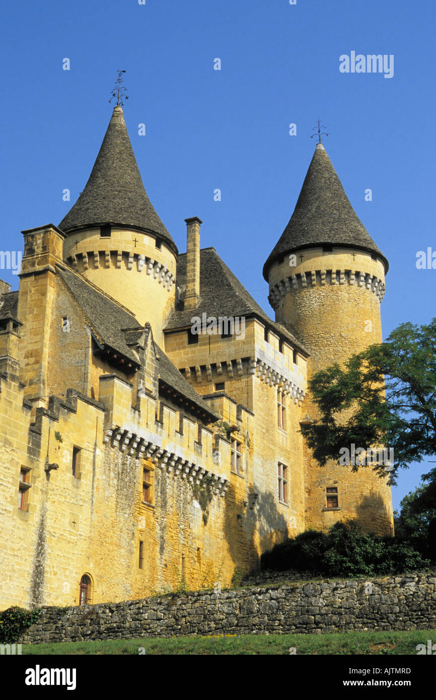 France Périgord Puymartin Castle Stock Photo - Alamy