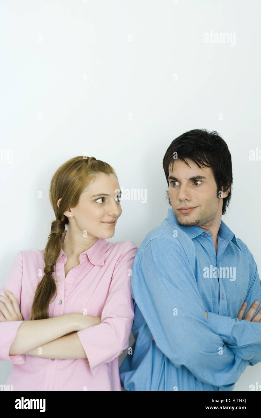 Body language couple eyes hi-res stock photography and images - Alamy