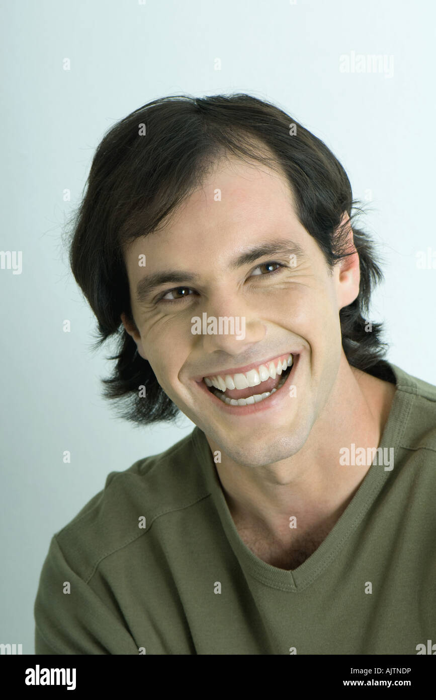 Man smiling, portrait Stock Photo - Alamy