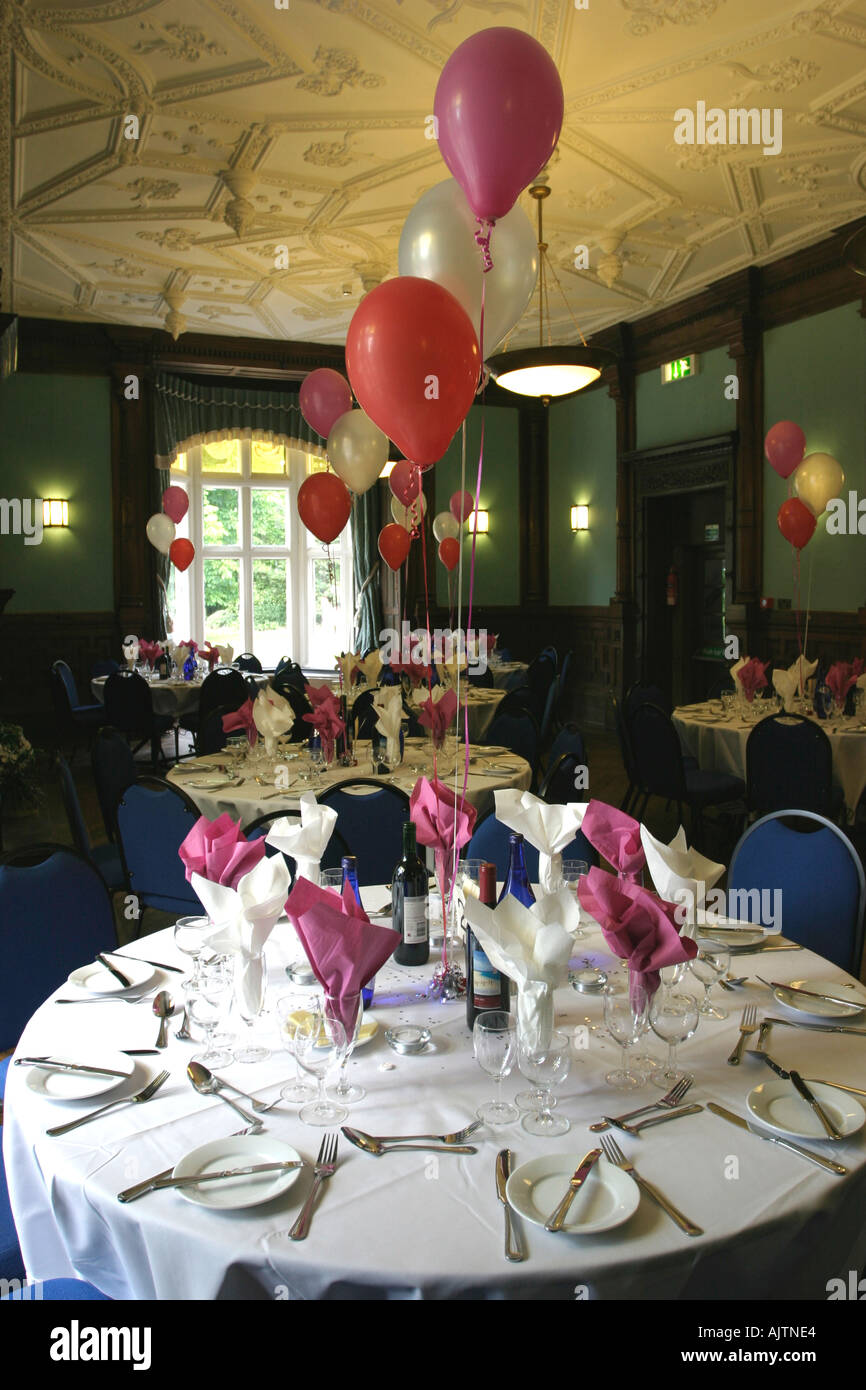 Prepared tables for a celebration dinner Wedding Anniversary Birthday ...