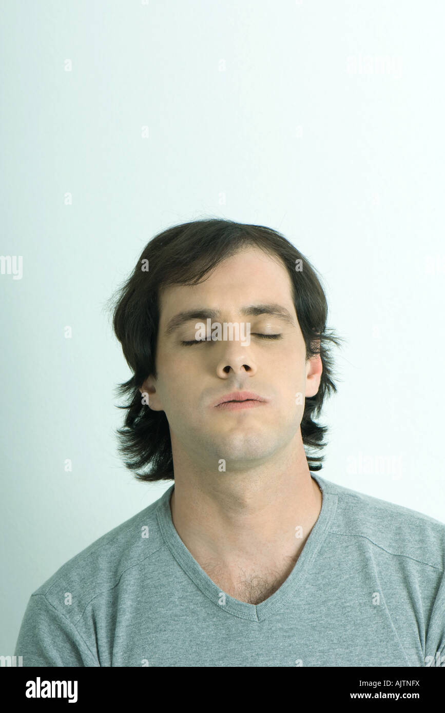 Puffing out cheeks hi-res stock photography and images - Alamy