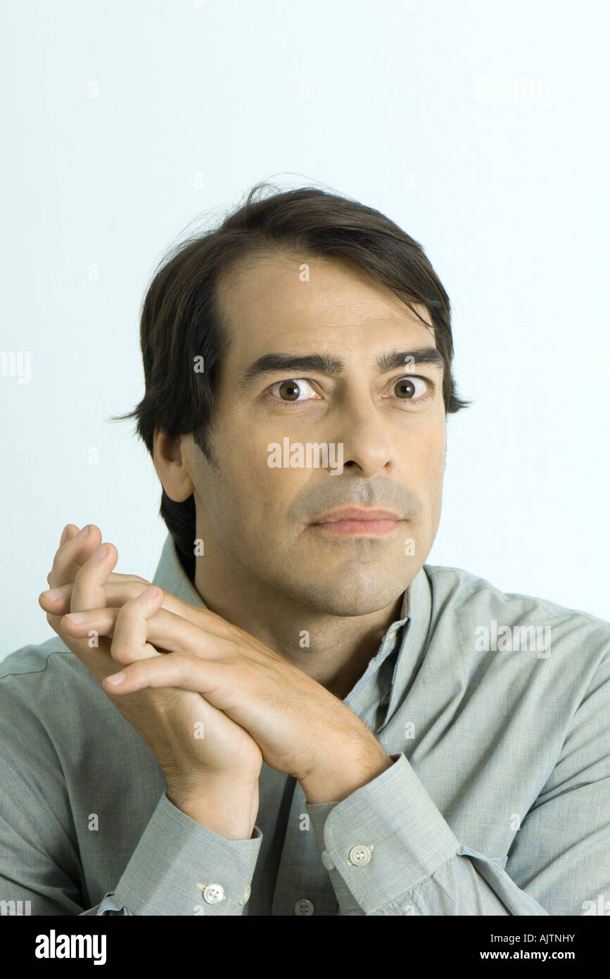 Man staring at camera, portrait Stock Photo - Alamy