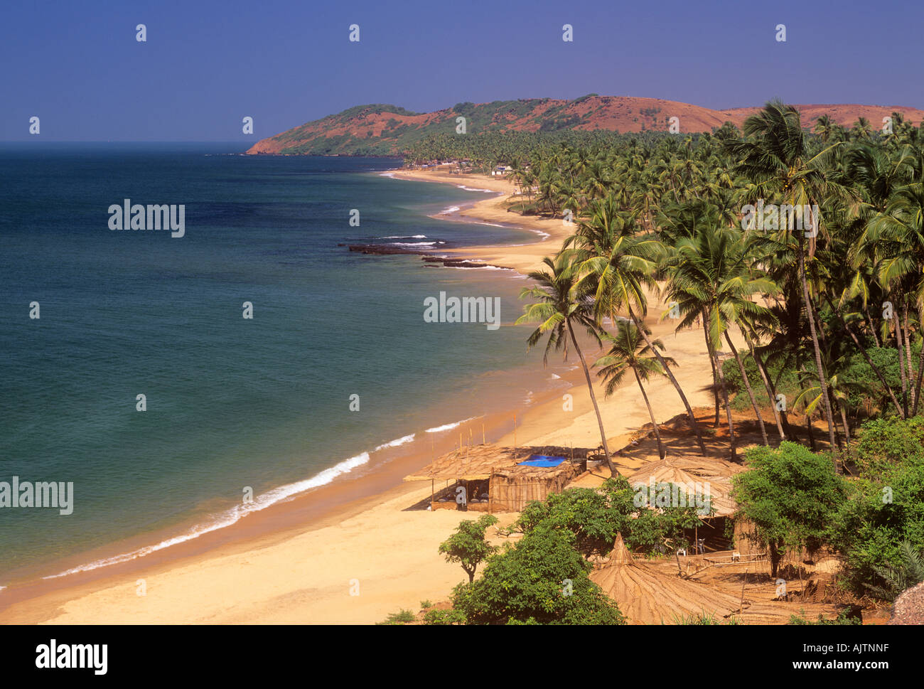 Anjuna Beach Goa India Stock Photo - Alamy