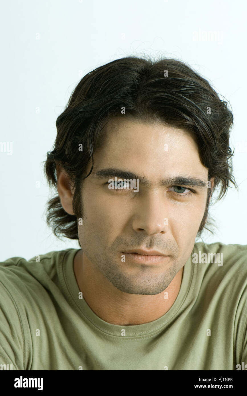 Man looking at camera, portrait Stock Photo - Alamy