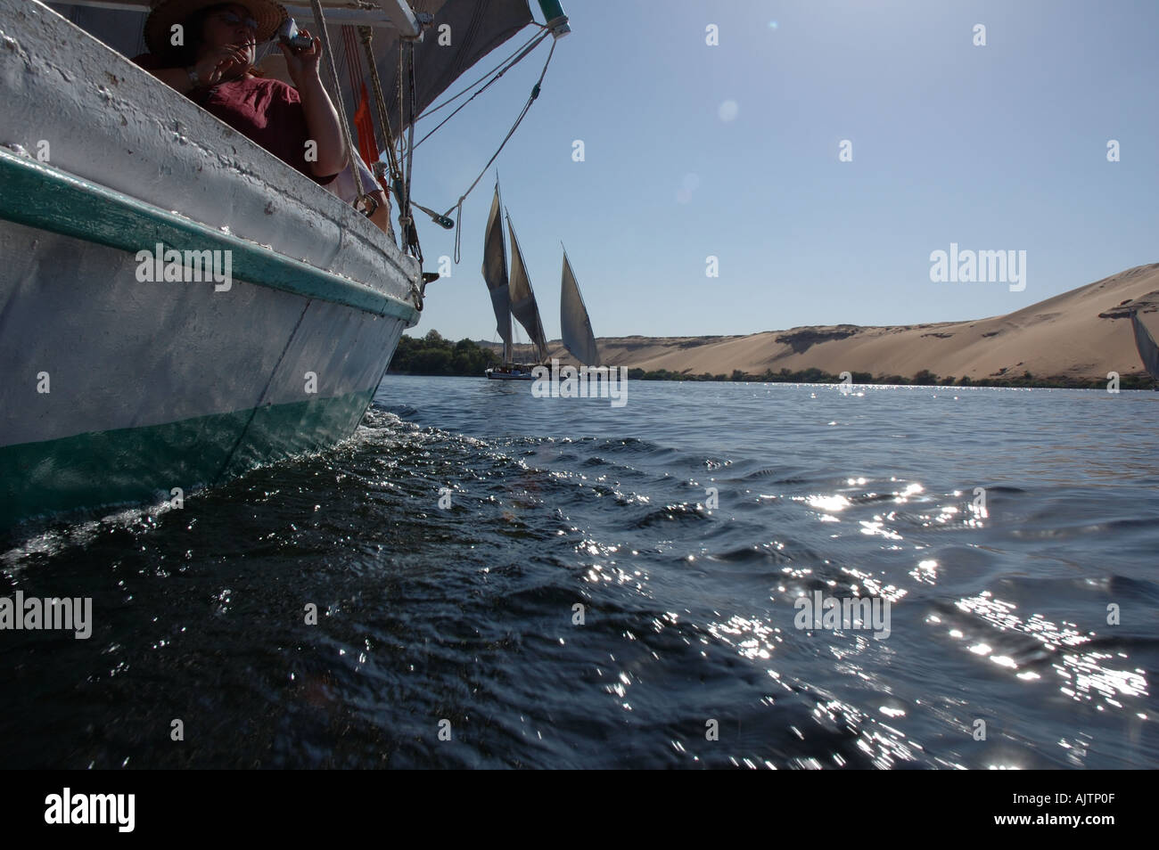 Feluccas use one or two lateen sails hi-res stock photography and ...