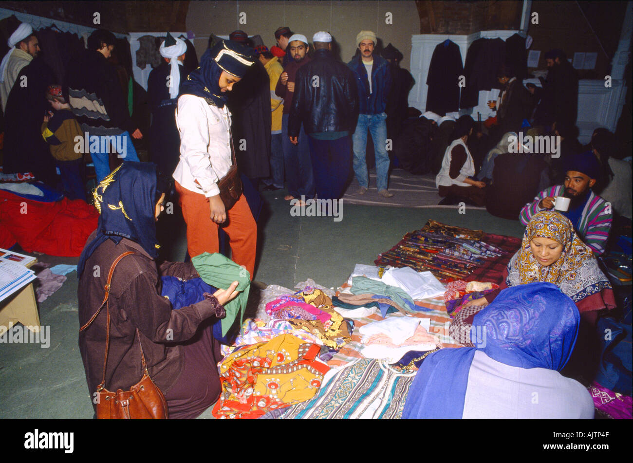 Peckham London England Eid Market Buying Clothes In Mosque Stock Photo ...