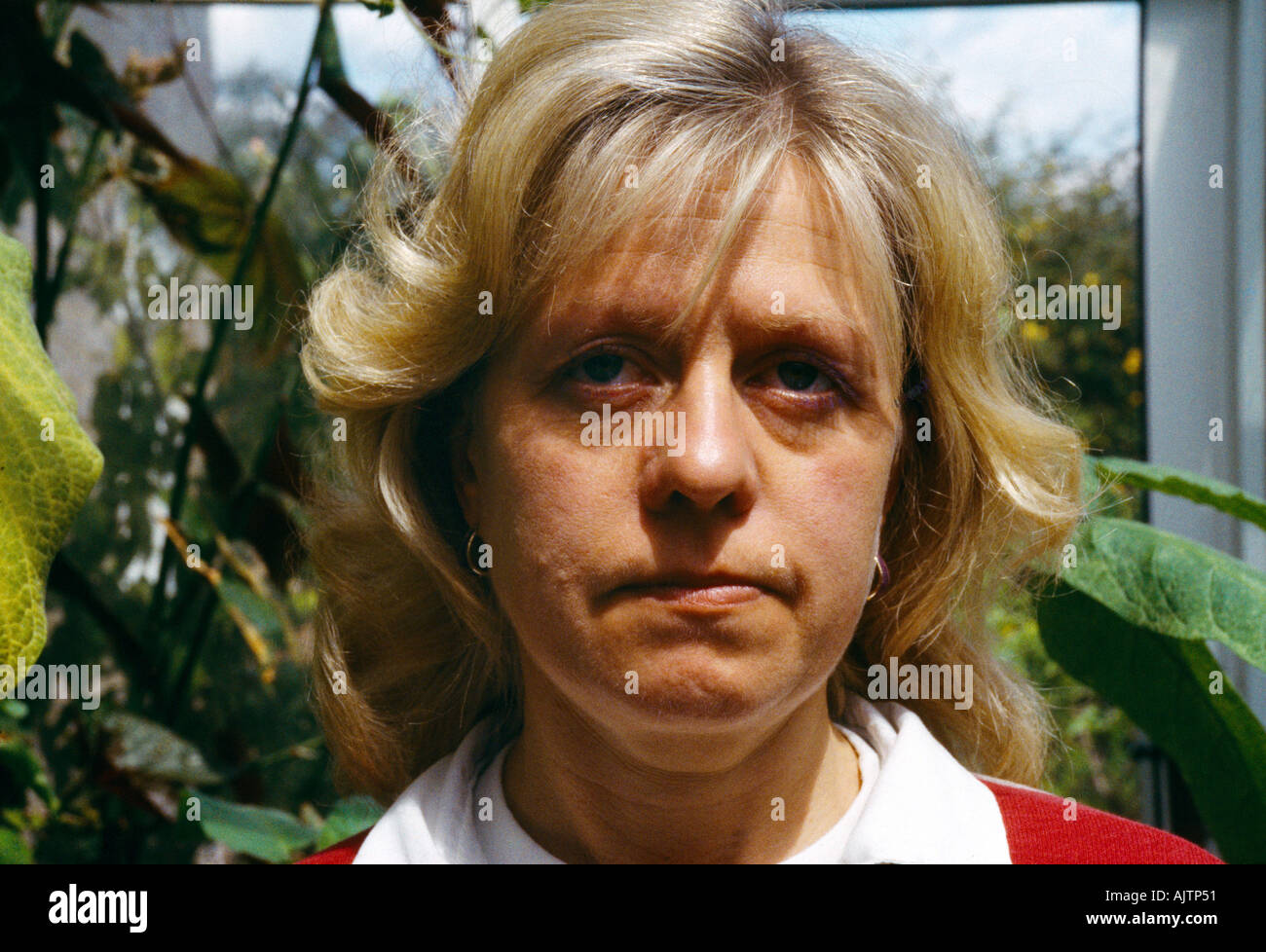 Woman Early 40 s Sad Expression Stock Photo - Alamy