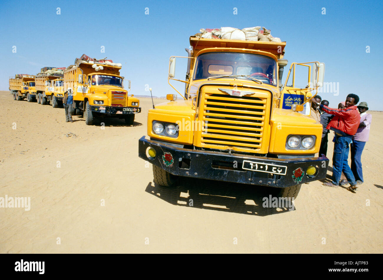Aid lorries hi-res stock photography and images - Alamy