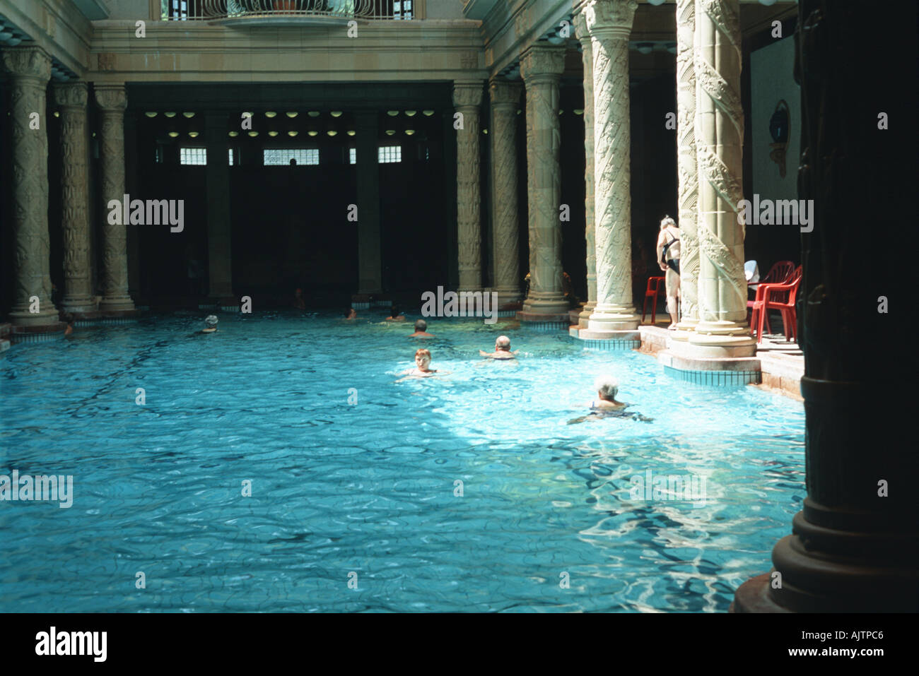 Gellert thermal baths are one of the luxuries of Budapest Hungary Stock ...