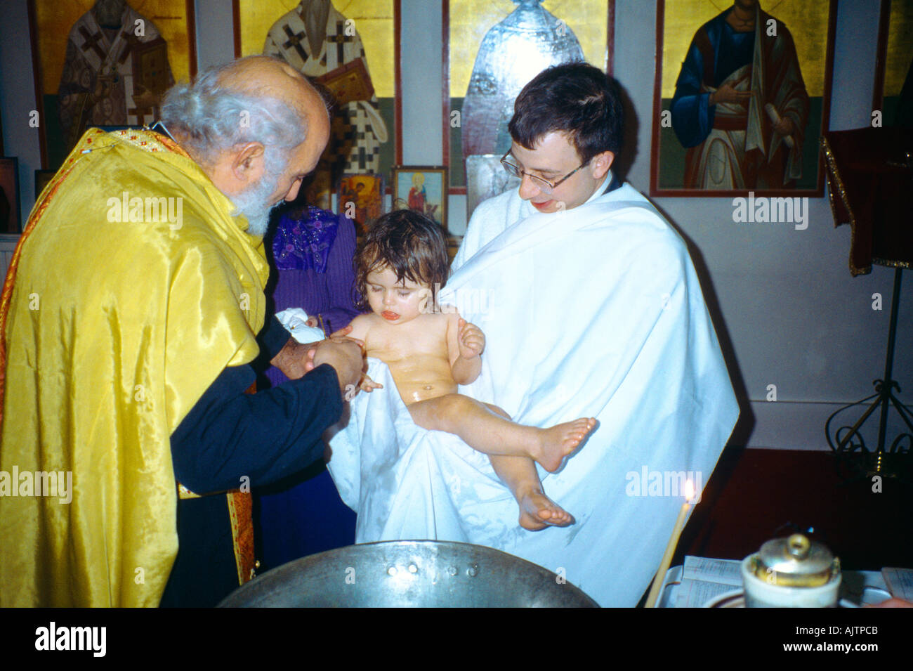 Baptism girl hi-res stock photography and images - Alamy
