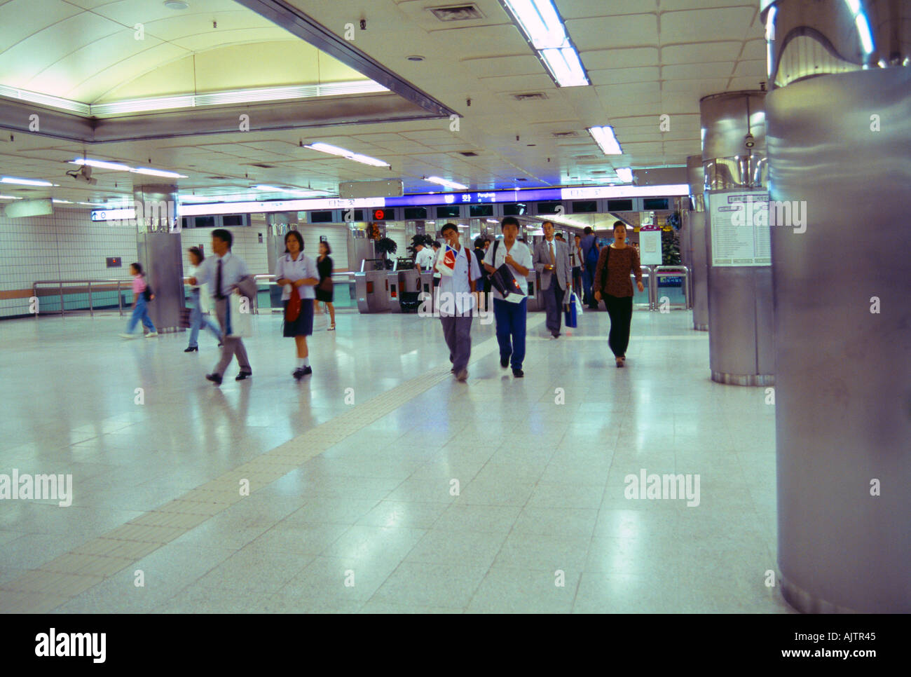 Seoul Korea Subway On Seoul Line 5 At Panghwa Stock Photo - Alamy